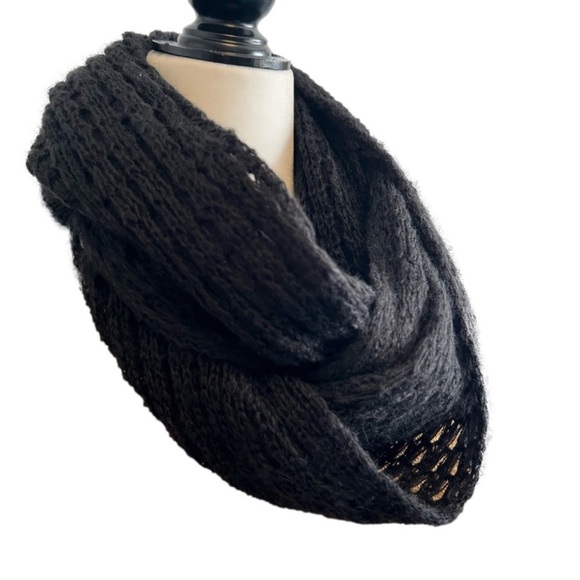 Accessories | Black Infinity Winter Scarf | Poshmark